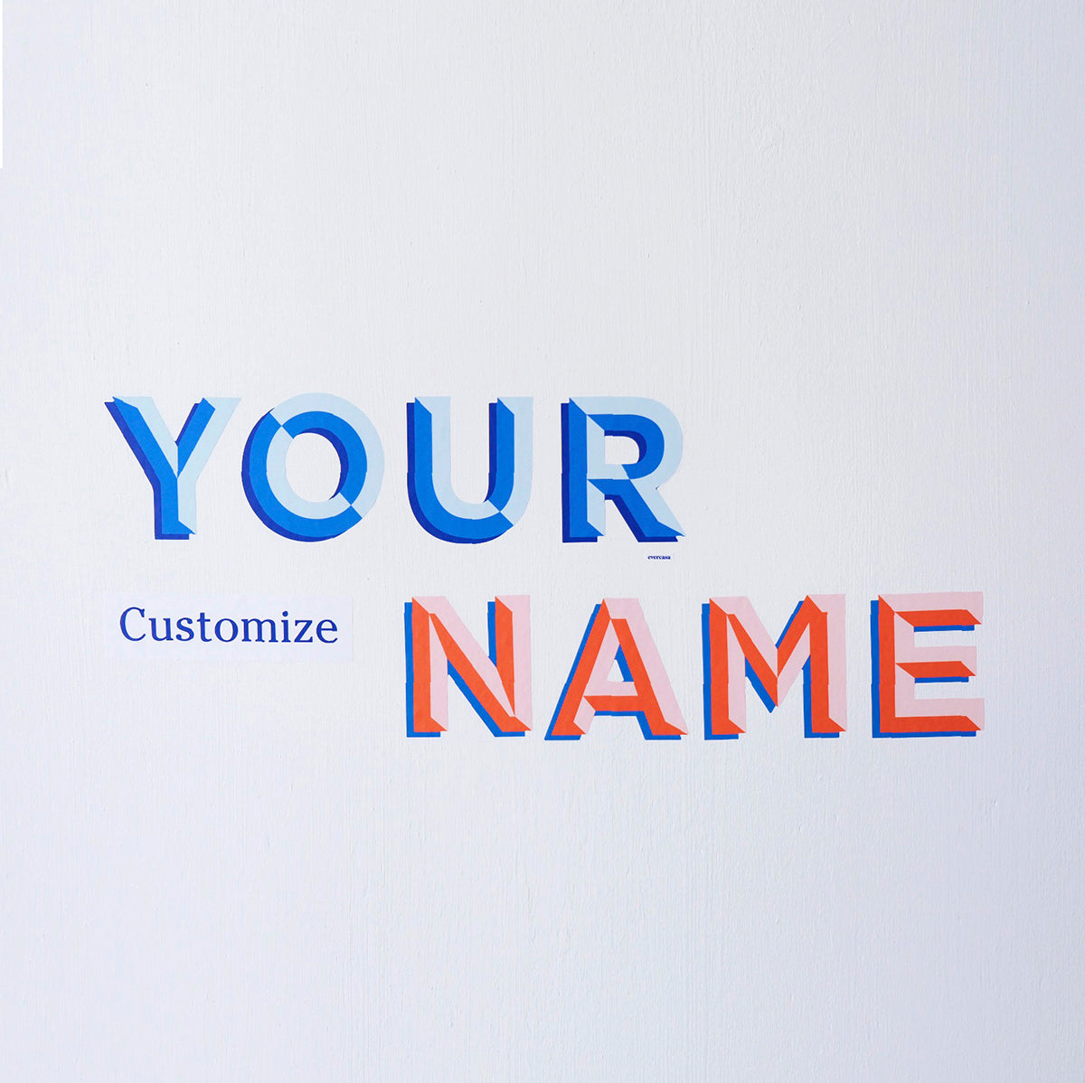Customise Your Name Removable Fabric Decal – EVERCASA